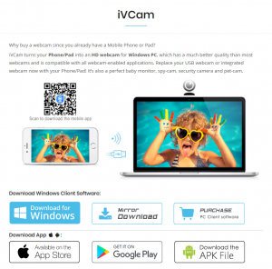 スマホをWebカメラとして使う（iVCam） – Code4U.JP
